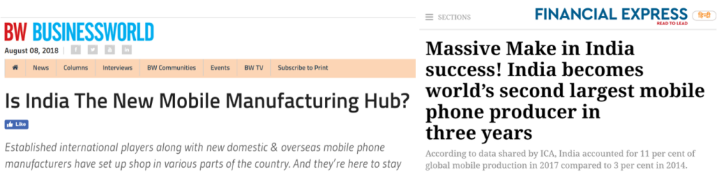 India's rise as the Mobile manufacturing hub of the world
